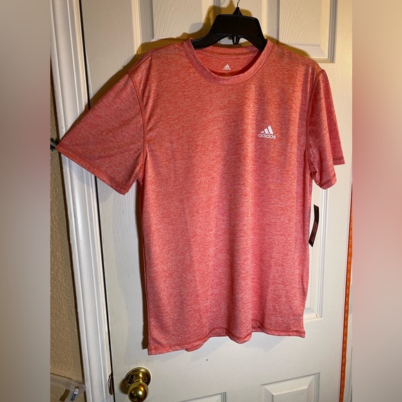 adidas | Shirts | Adidas Golf Mens Sz M Tshirt Semi Turbo Peach Tech Tee Heather Nwt Msrp 3 ...